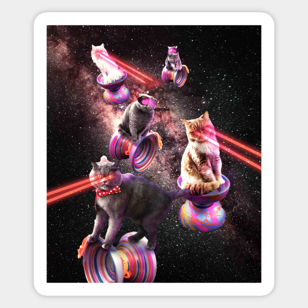 Galaxy Laser Yo-Yo Cat - Space Yo-Yo Cats with Lazer Eyes - Galaxy ...
