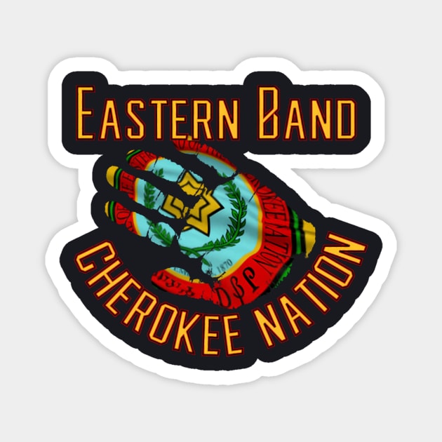 Eastern Band Cherokees Nation Handprint Flag - Eastern Band Cherokees ...