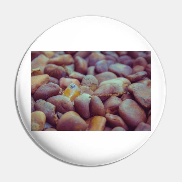Ice cube between river stones - Ice Cube - Pin | TeePublic