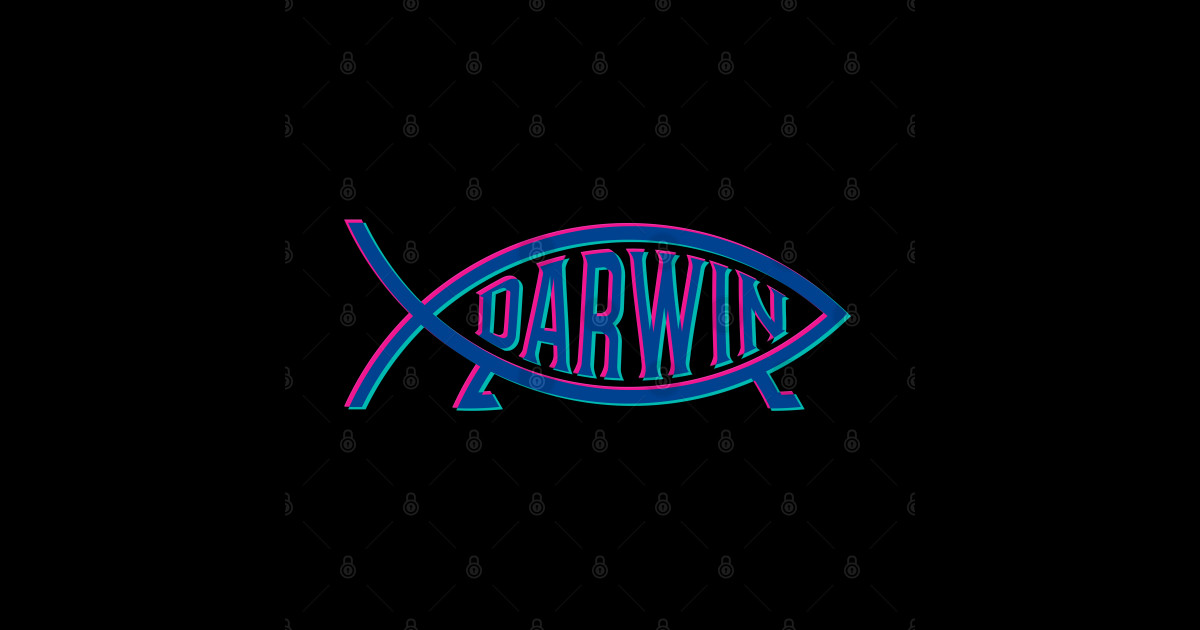 Darwin Fish Logo v3 - Darwinism - Posters and Art Prints | TeePublic