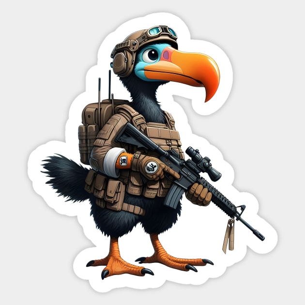 Tactical Dodo Bird - Tactical - Sticker | TeePublic