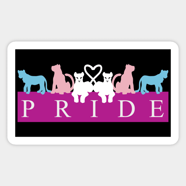 Trans Lion Pride 3 - Transgender Pride - Sticker | TeePublic