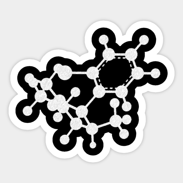 Ketamine Molecule - Ketamine - Sticker | TeePublic