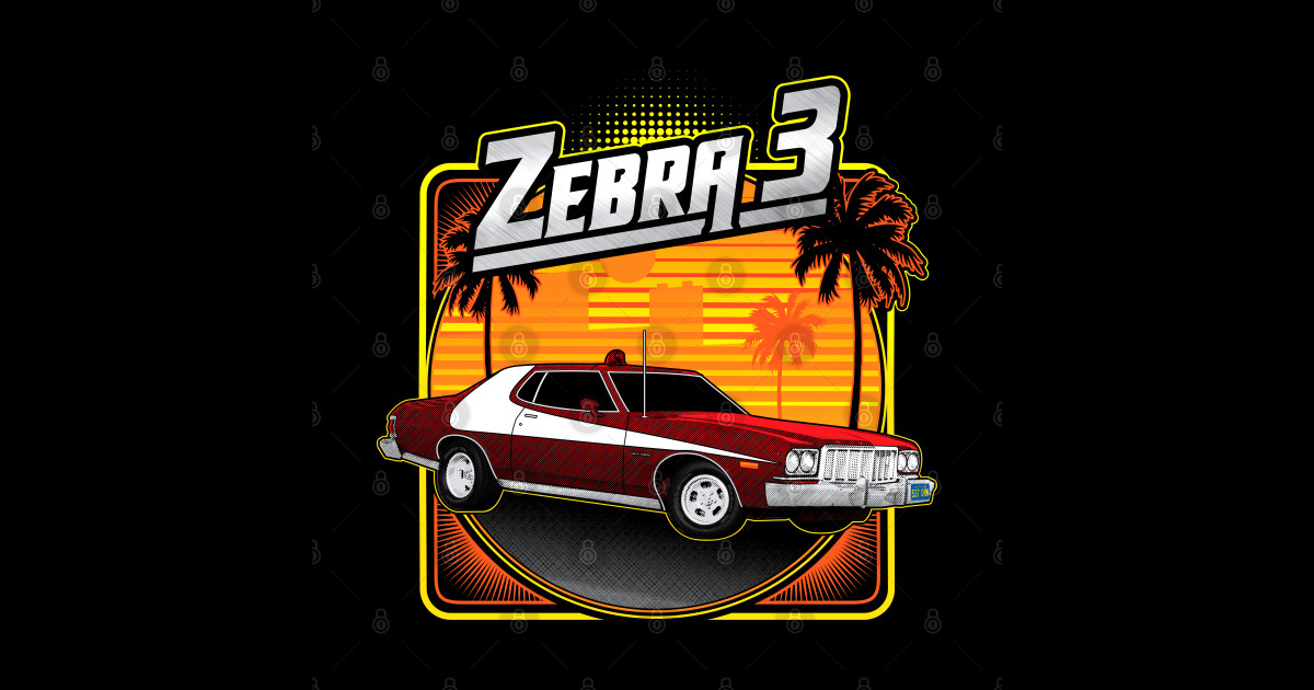 Zebra 3 - Street Machine - Starsky And Hutch - Sticker | TeePublic
