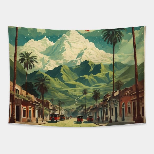 Lima Peru Starry Night Tourism Travel Vintage Poster Art - Peru ...