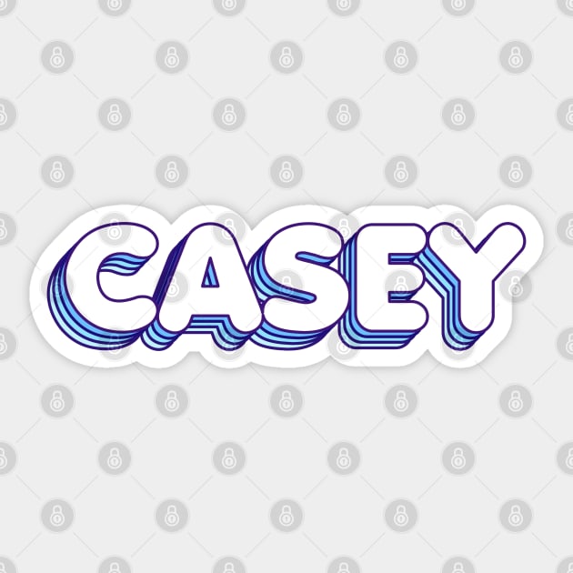 Blue Layers Casey Name Label - Blue Layers Casey Name Label - Sticker ...