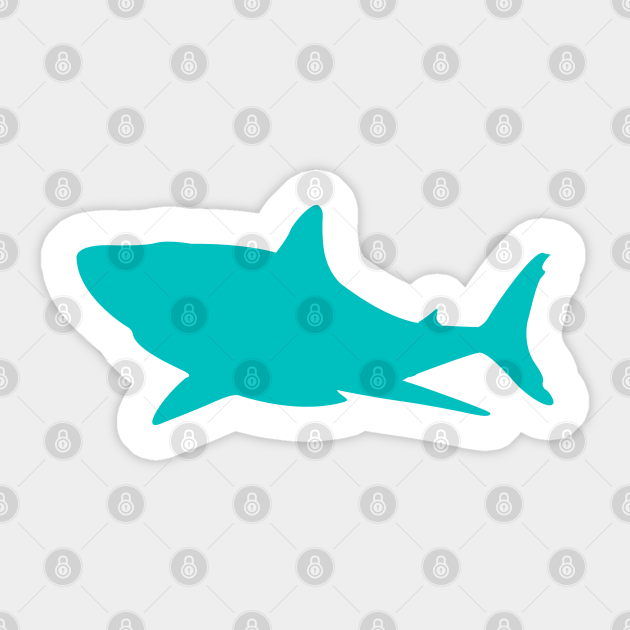 Blue Shark - Shark - Sticker | TeePublic