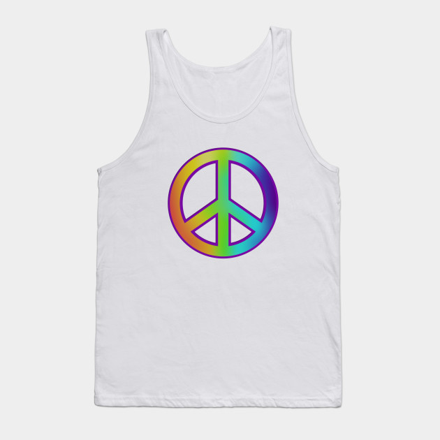 60's Peace Sign, Tie Dye, Colorful, Trippy Design for the Hippie ...