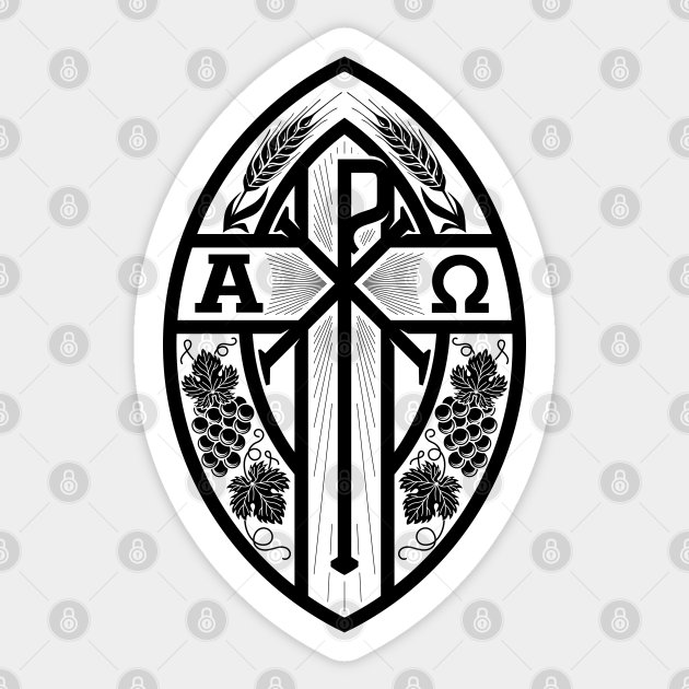 Monogram of Jesus Christ - Chrismon - Jesus Christ - Sticker | TeePublic