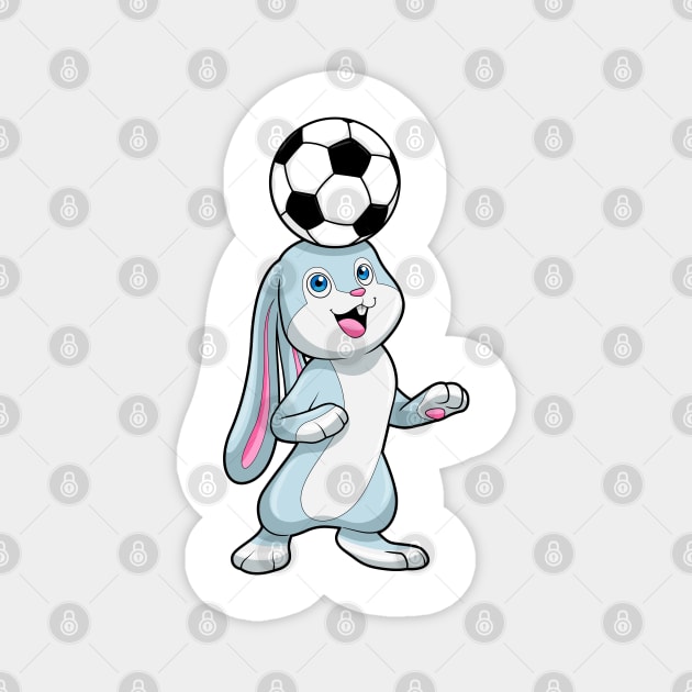 Rabbit Soccer player Soccer ball - Soccer - Magnet | TeePublic