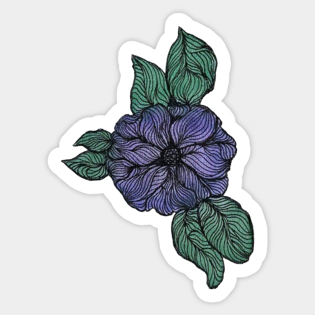 Zentangle Inspired Flower - Flowers - Sticker | TeePublic