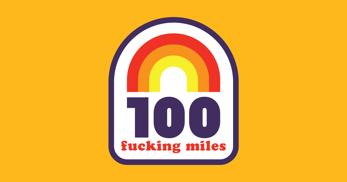 100 Mile Trail and Ultra Running Rainbow Funny - 100 Miles - T-Shirt ...