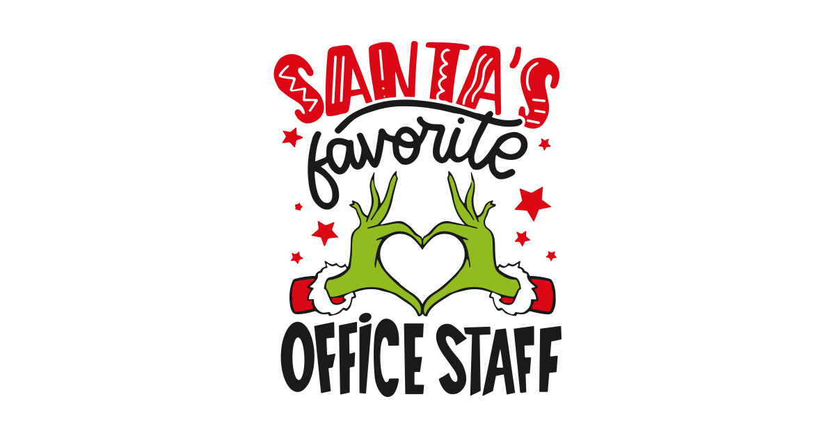 santa's favorite office staff - Santas Favorite Office Staff - T-Shirt ...
