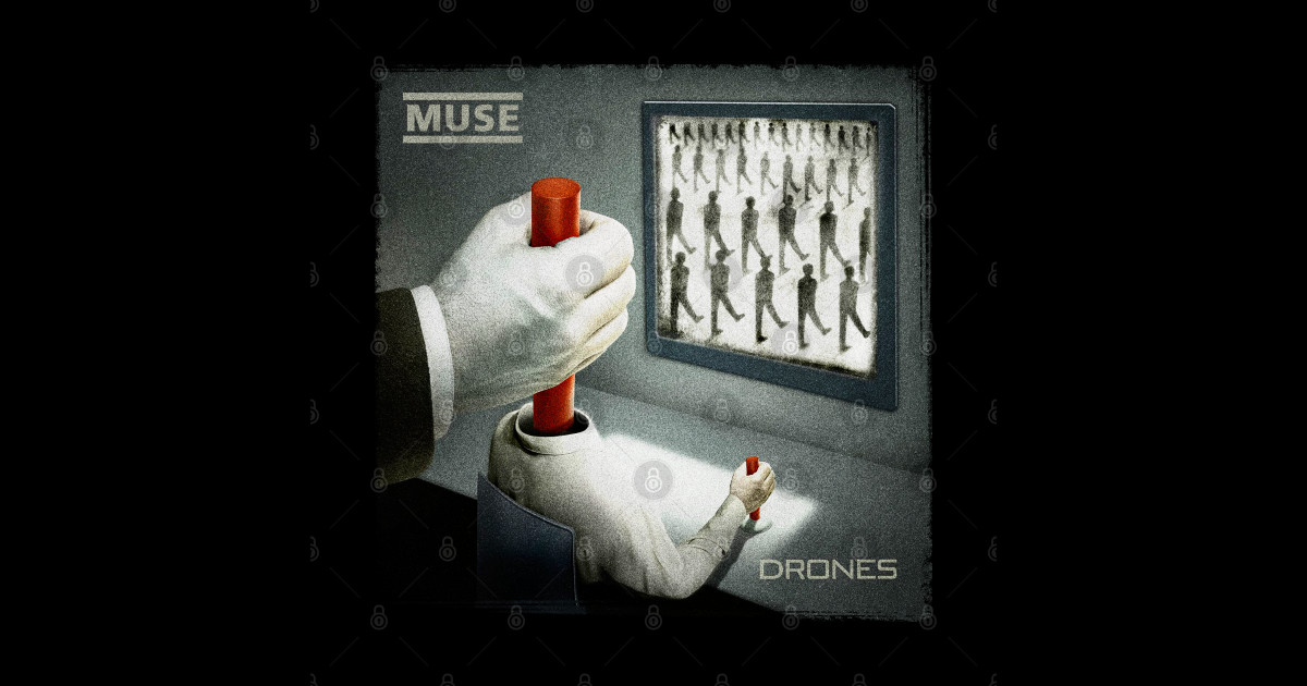Muse DRONES - Muse Band Album - Sticker | TeePublic