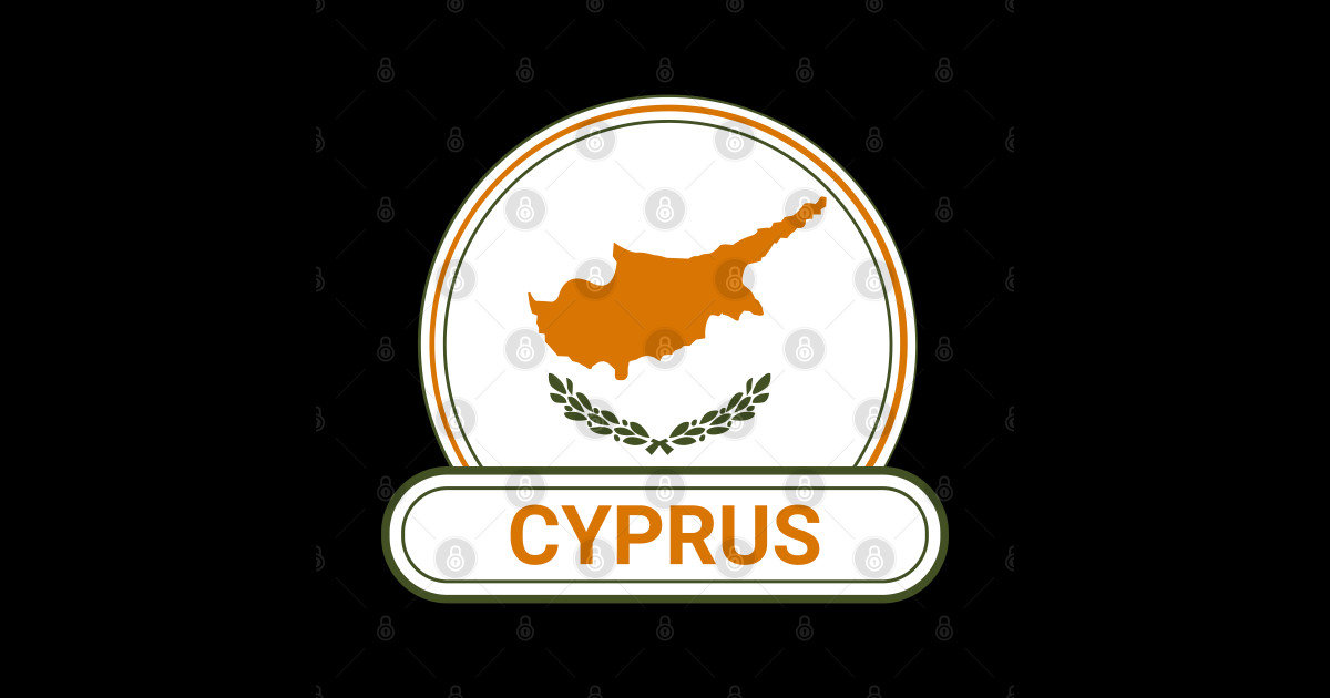 Cyprus Country Badge - Cyprus Flag - Cyprus - Sticker | TeePublic