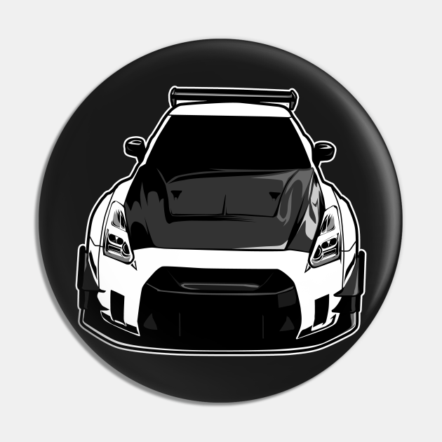 skyline r35 gtr godzilla jdm - Nissan - Pin | TeePublic