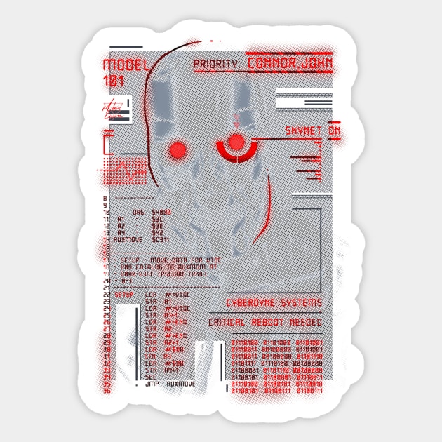 Terminator black - Skull - Sticker | TeePublic