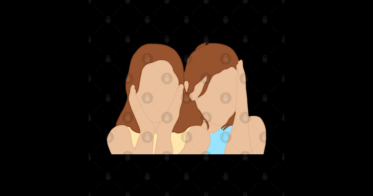 Annie and Hallie Minimalist sticker - Parent Trap - Sticker | TeePublic