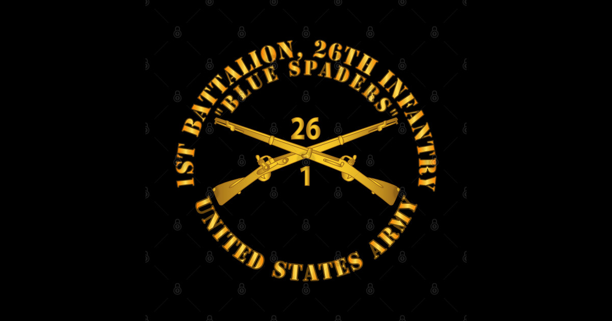 1st Bn 26th Infantry Regiment - Blue Spaders w Infantry Br X 300 - 1st ...