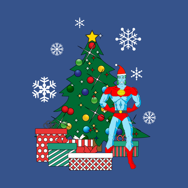Captain Planet Around The Christmas Tree - Captain Planet - T-Shirt ...