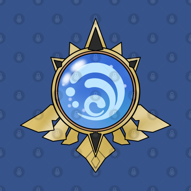 Mondstat Hydro Vision - Genshin Impact - T-Shirt | TeePublic