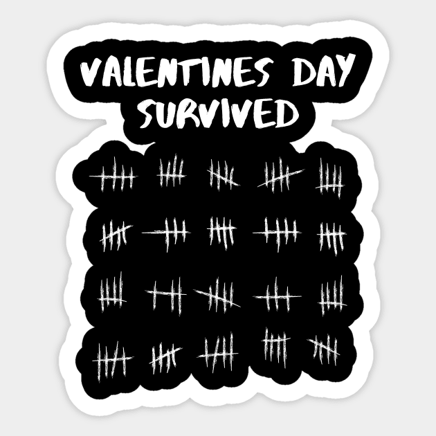 valentines day survived - Velentines Day - Sticker | TeePublic