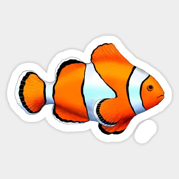 Clownfish - Clownfish Fish Animal - Sticker | TeePublic