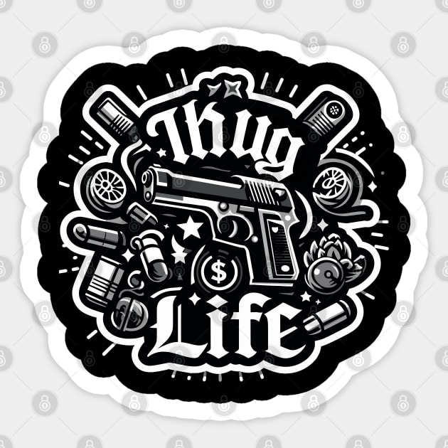 Thug Life Vector Design - Thug Life - Sticker | TeePublic