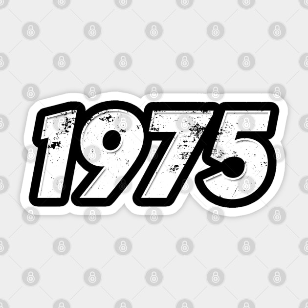 1975 - Vintage Grunge Effect - 1975 - Sticker | TeePublic