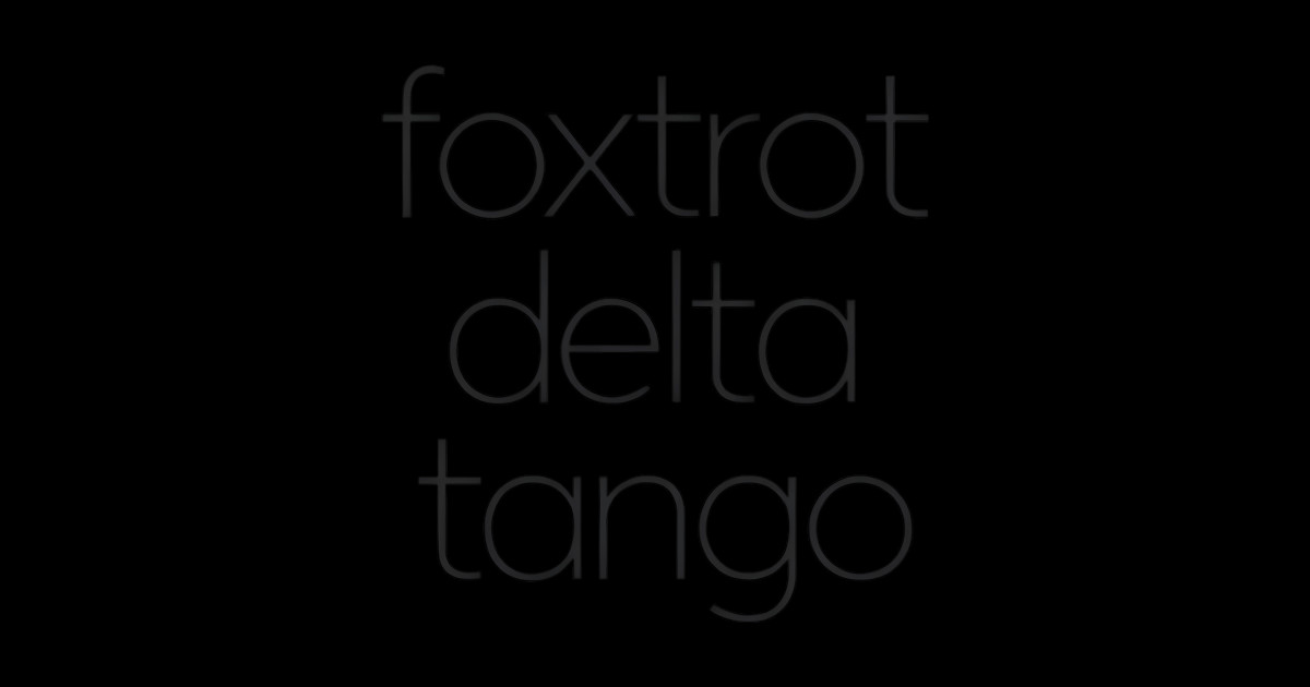 Foxtrot Delta Tango Classic, Foxtrot Delta Tango Funny Letter Print ...