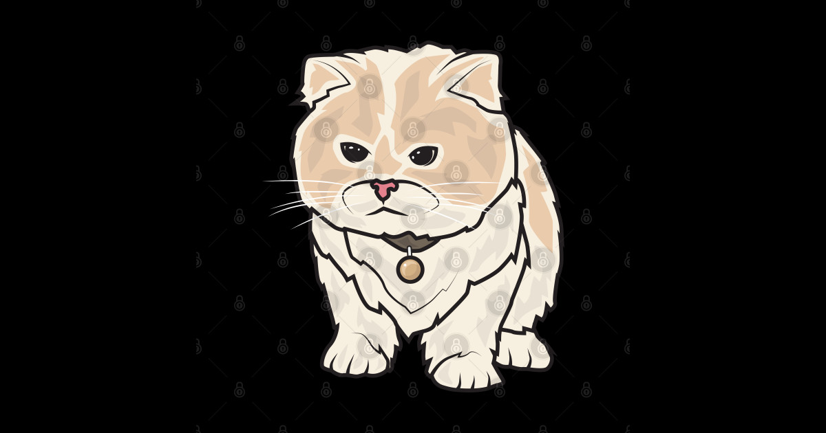 Angry Kitten - Kitten - Sticker | TeePublic