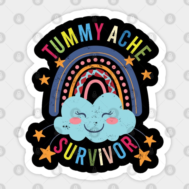 Tummy Ache Survivor Rainbows Stomach Aches Abdominal Pain - Tummy Ache ...