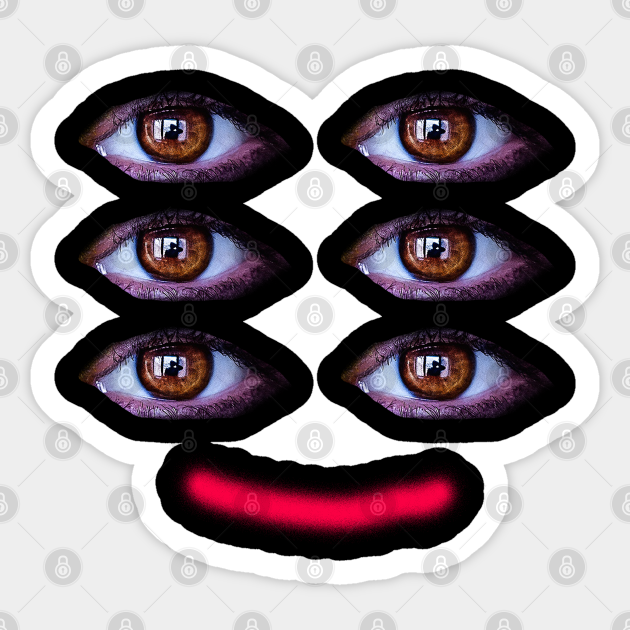 Weirdcore Aesthetic Eyes - Weirdcore Aesthetic - Sticker | TeePublic