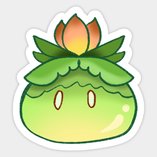 Dendro Slime - Genshin Impact Slime - Sticker | TeePublic