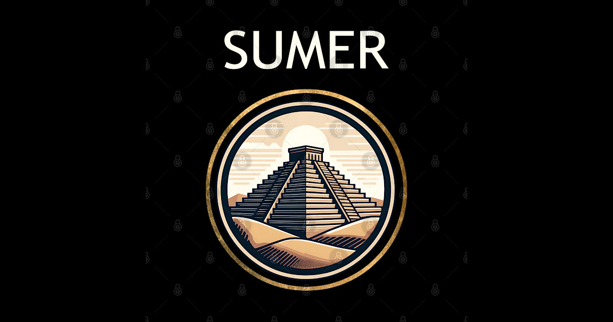 Sumer Ziggurat of Ur Ancient Sumerian History - Sumer - Sticker | TeePublic