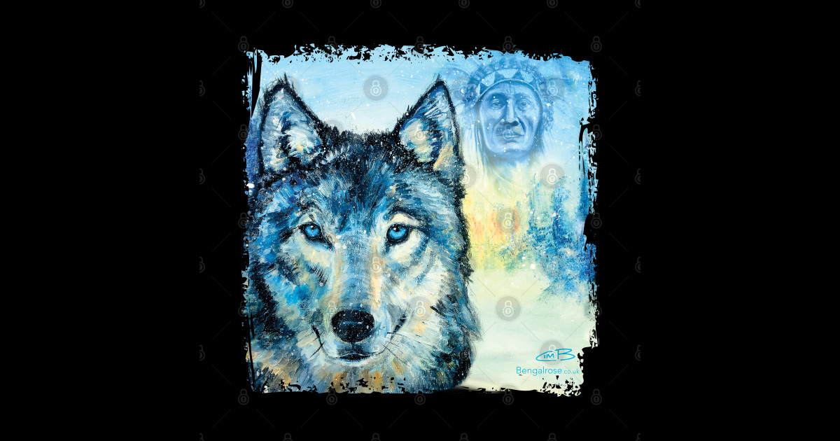 Spirit Wolf - your spiritual animal guide - Wolf - Sticker | TeePublic