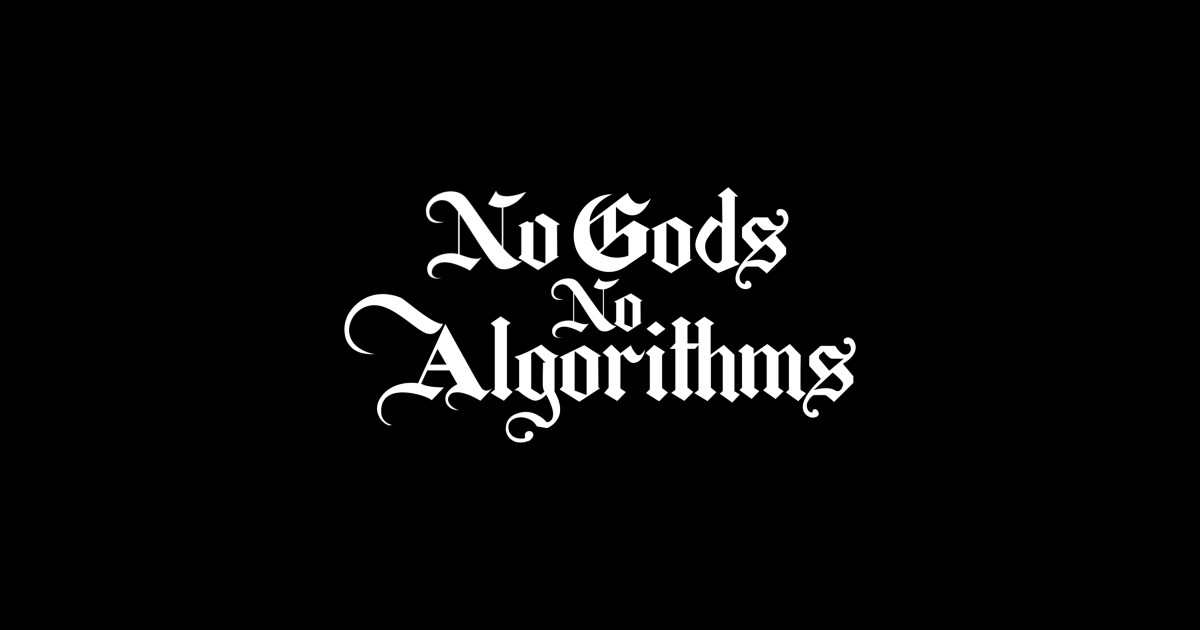 I gods no algorithms - Social Media - Sticker | TeePublic