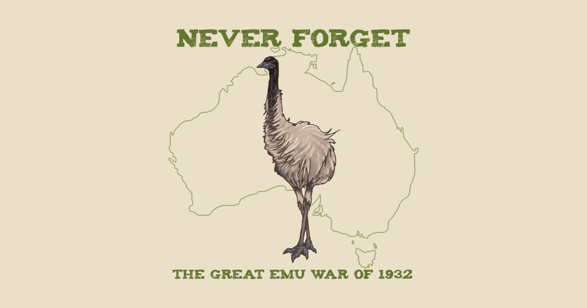 The Great Emu War of 1932 - Man Vs Nature - T-Shirt | TeePublic