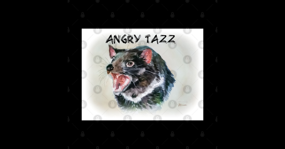 Angry TAZZ the Tazzy Devil - Angry Tazz - Sticker | TeePublic