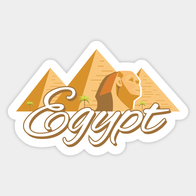 Egypt pyramids - Egypt Pyramids - Sticker | TeePublic