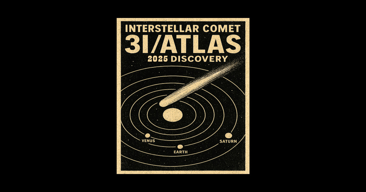 comet 3I/ATLAS fly past Earth - 3i Atlas - Posters and Art Prints ...