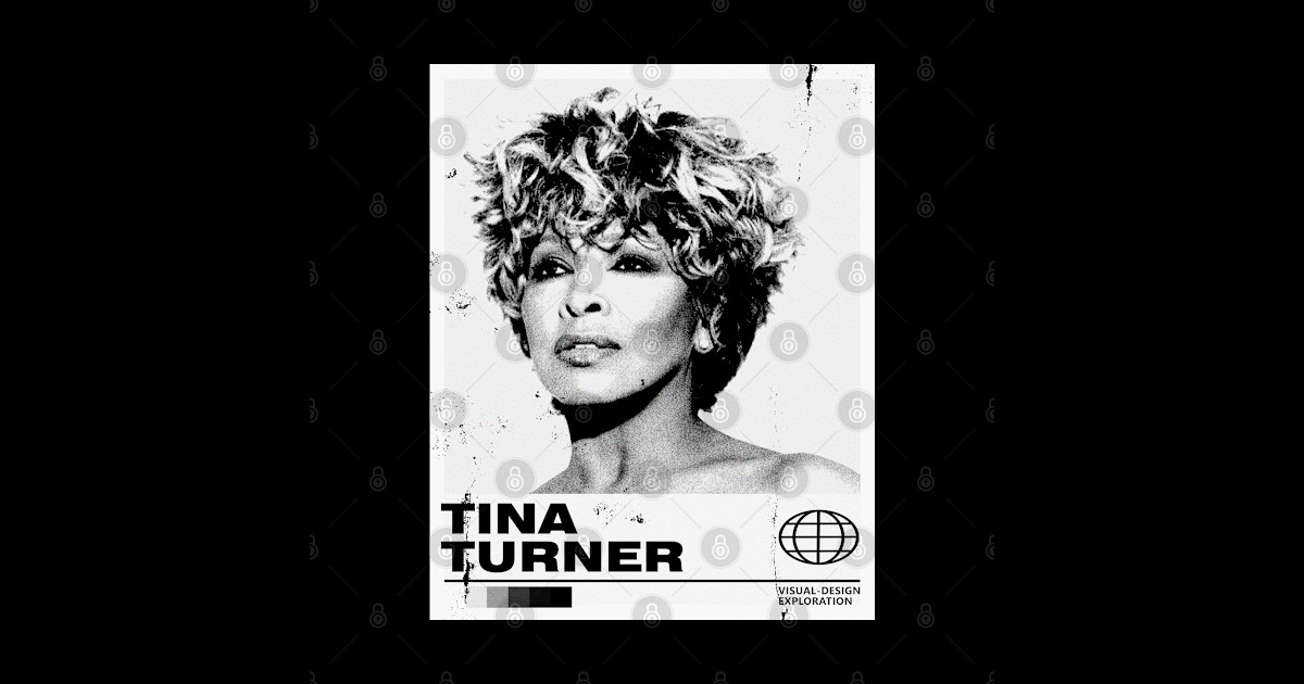 Tina Turner 80s 90s // Vintage Minimalist Fan Art - Tina Turner ...