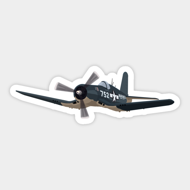 F4U Corsair - Corsair - Sticker | TeePublic