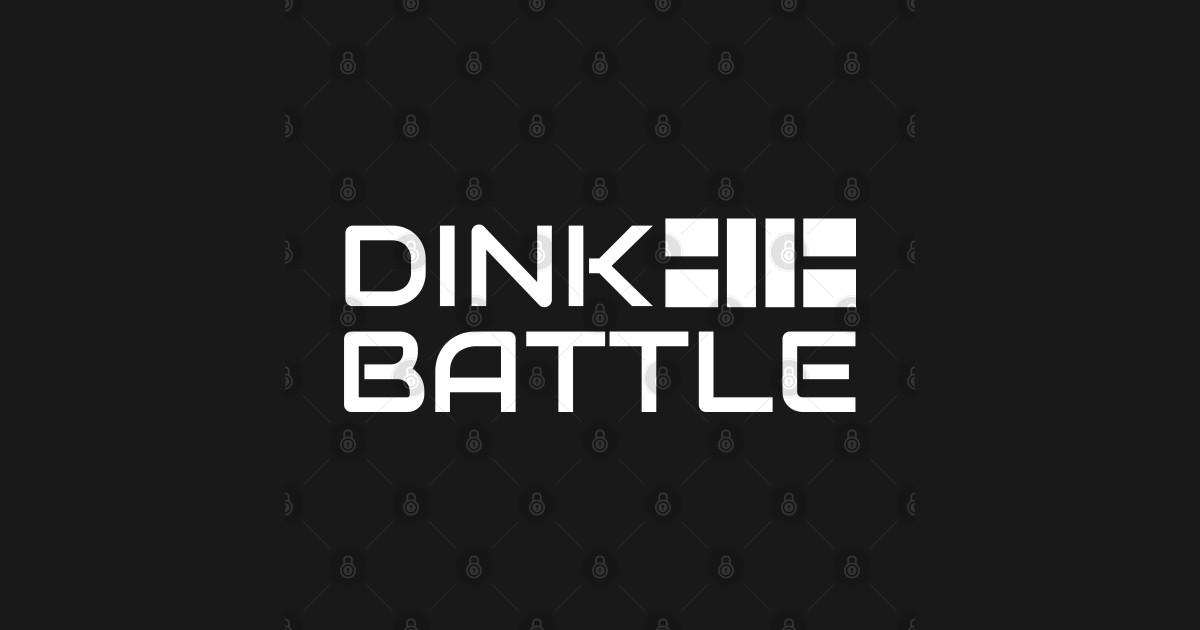 Dink Battle Pickleball Court Logo - Pickleball - T-Shirt | TeePublic