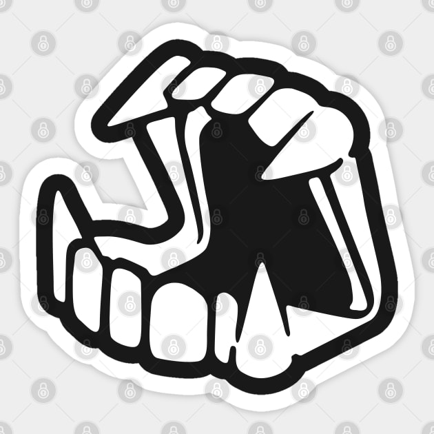 plastic vampire teeth drawing