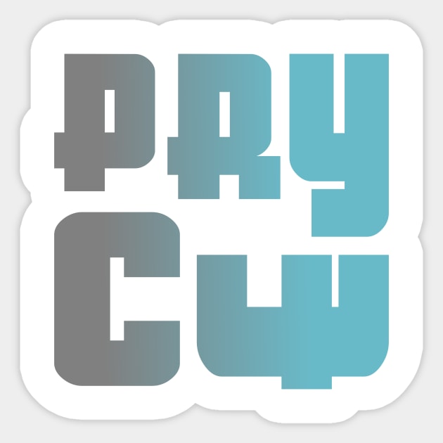 Pryce, name, typography - Pryce - Sticker | TeePublic