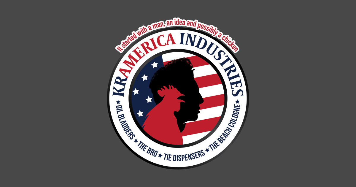 Kramerica Industries with Products - Kramerica Industries - T-Shirt | TeePublic