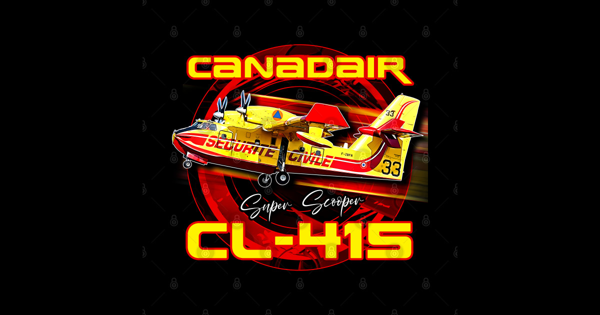 Canadair cl-415 Super Scooper firebomber Aircraft - Canadair Cl 415 ...