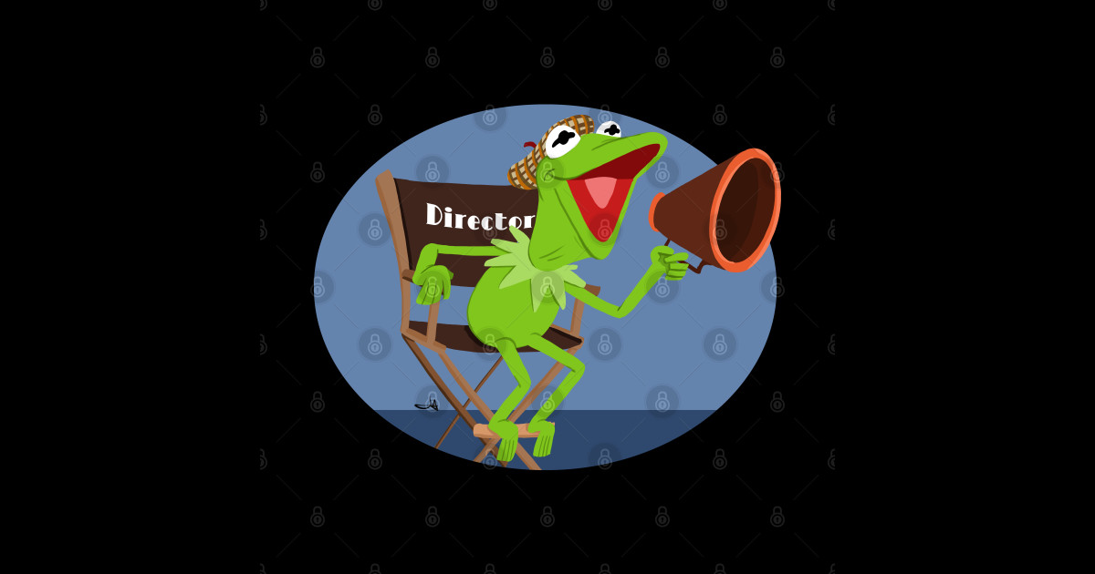 Kermit the Frog - Director - The Muppet Movie - Sticker | TeePublic