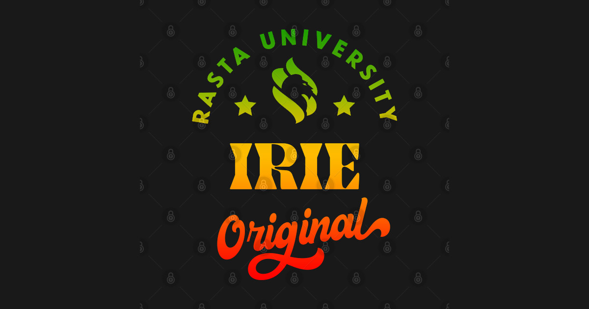 Rasta University Irie Original Rasta Colors Reggae - Reggae - T-Shirt ...
